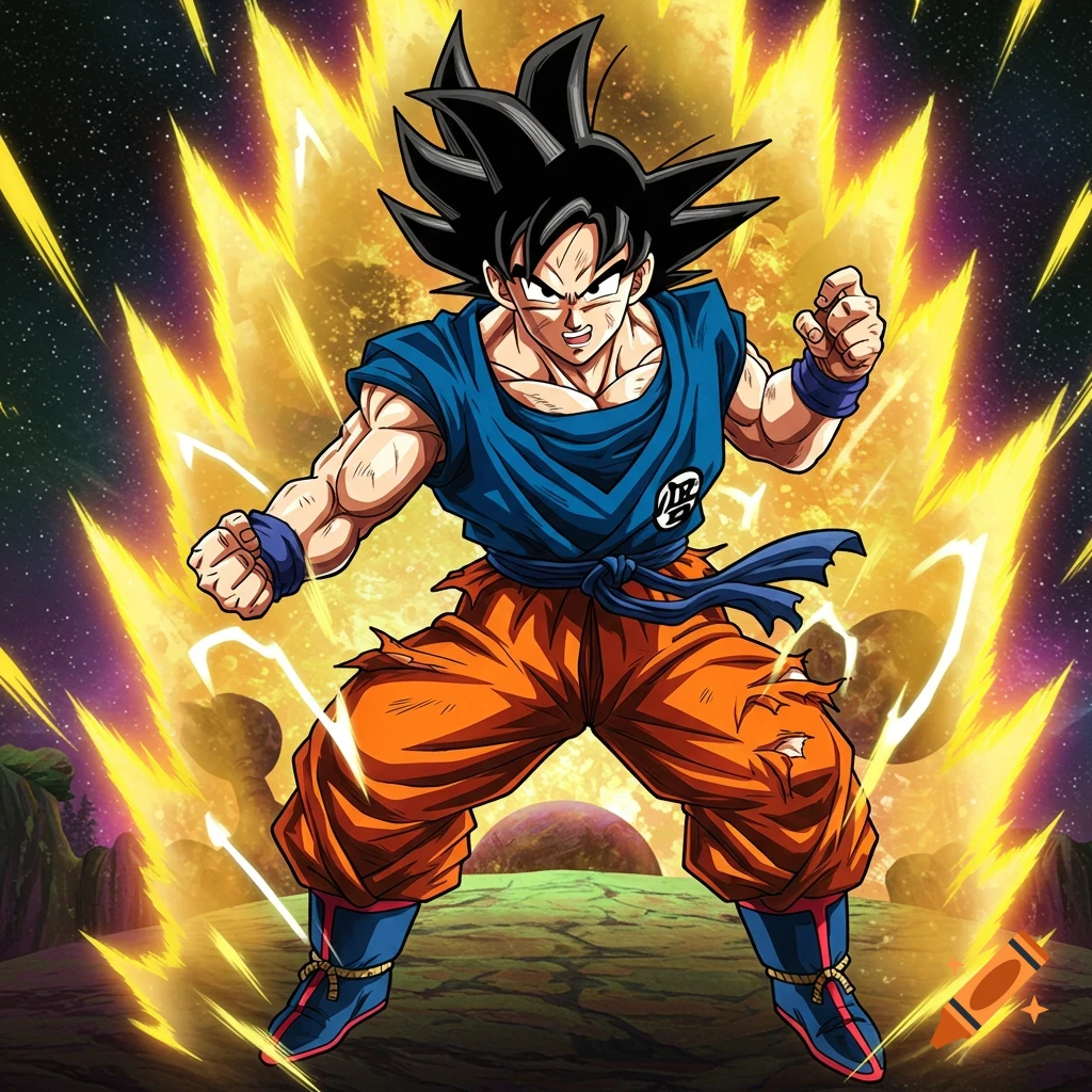 Goku images created on Craiyon
