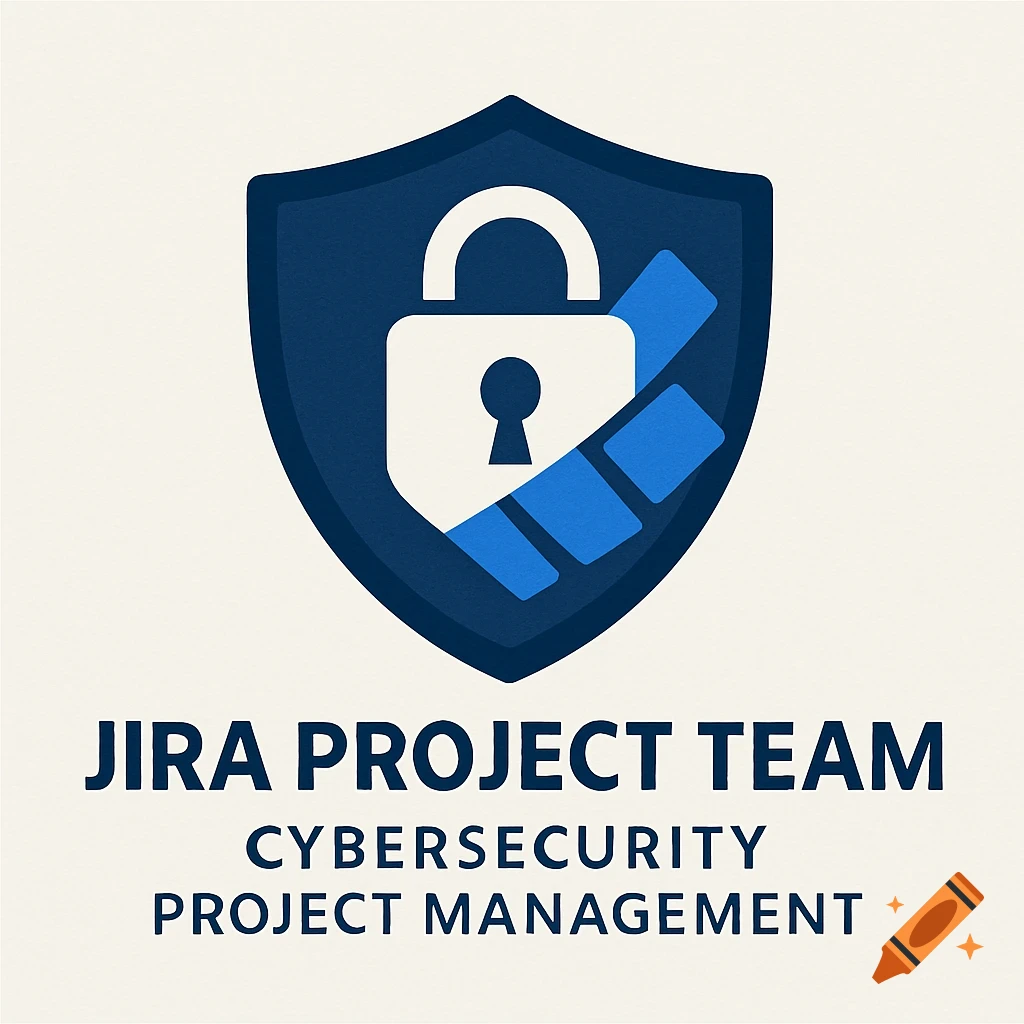 Logo of a shield with a lock icon above text reading Jira Project Team ...