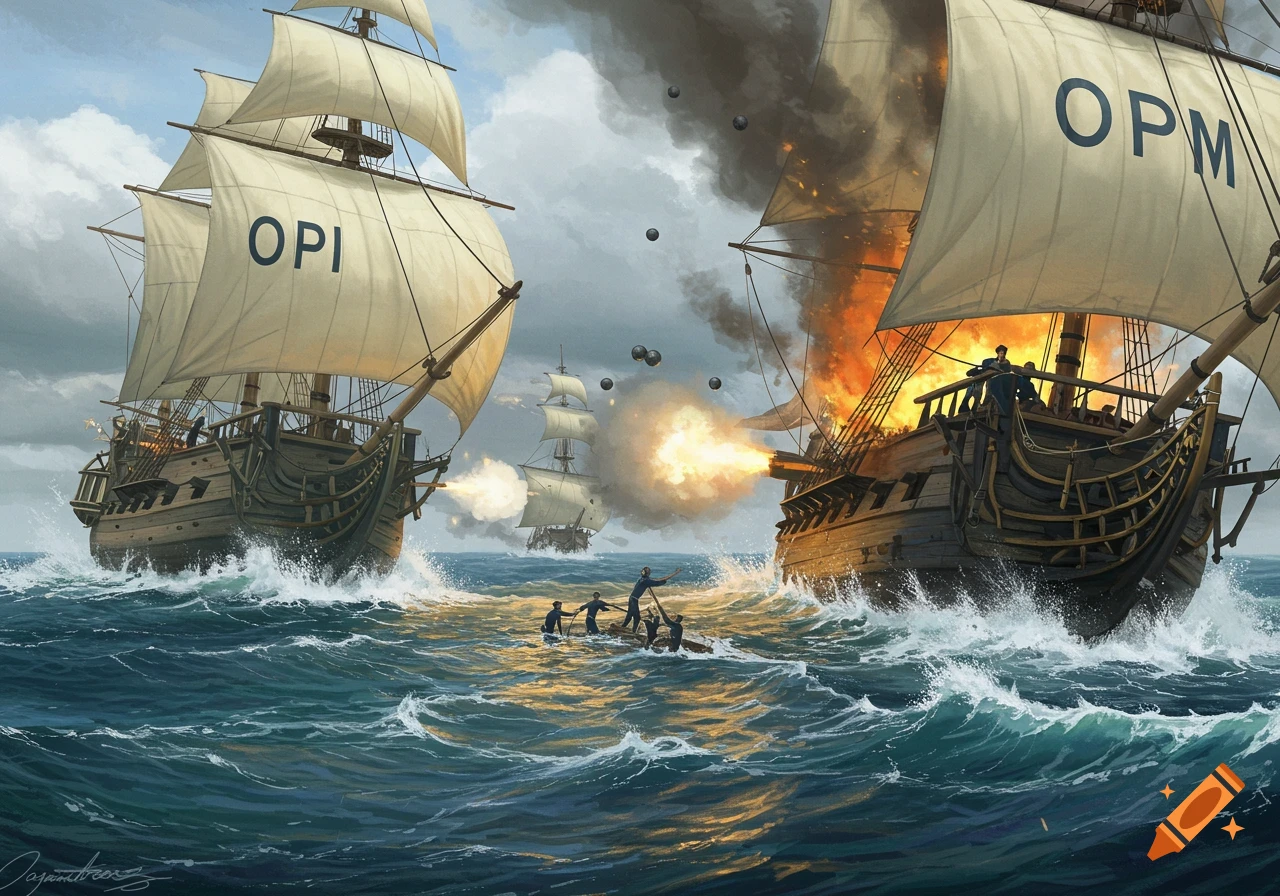 Naval Battle images created on Craiyon