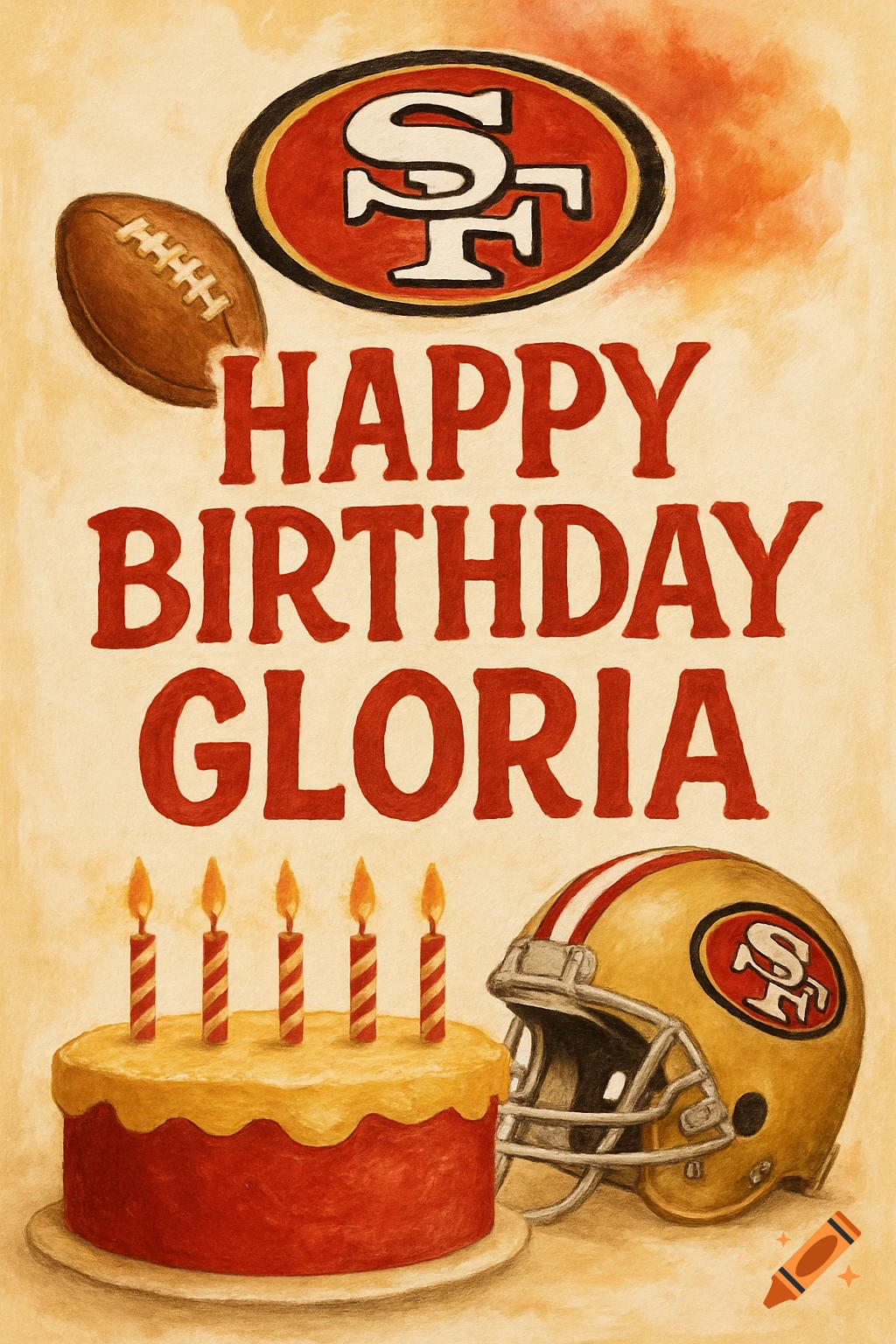 Happy Birthday To A Football Fan 49ers