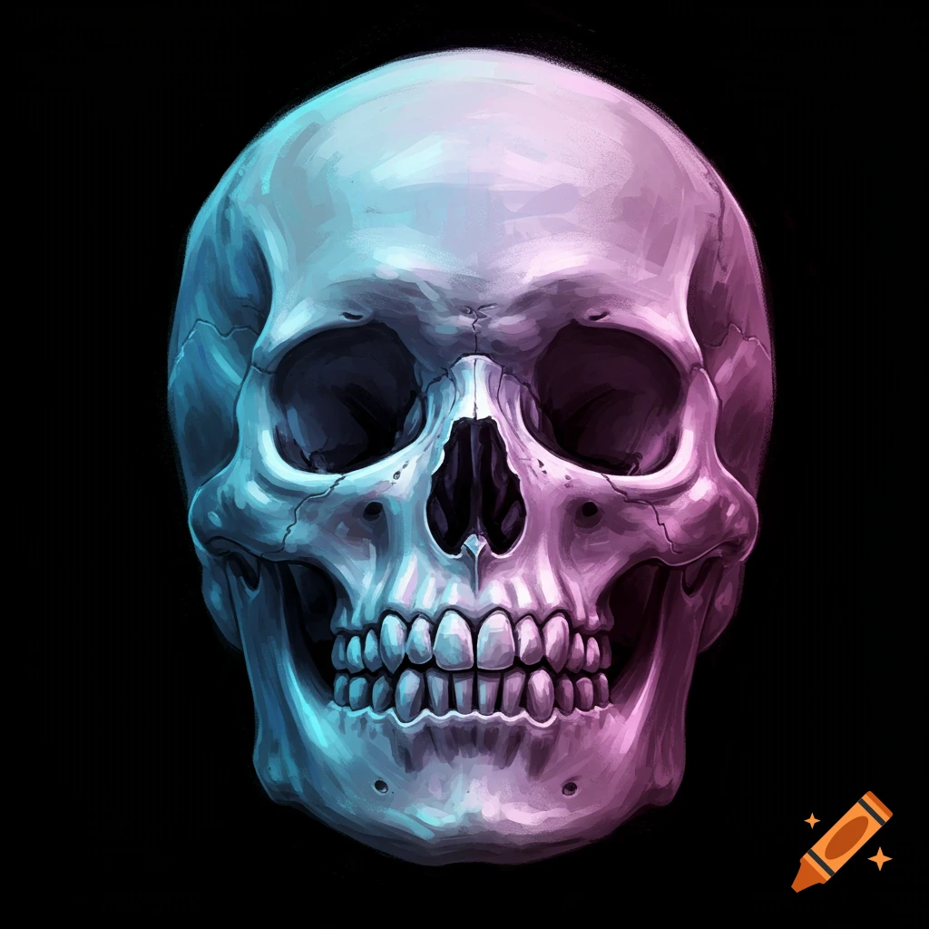 Skull images created on Craiyon