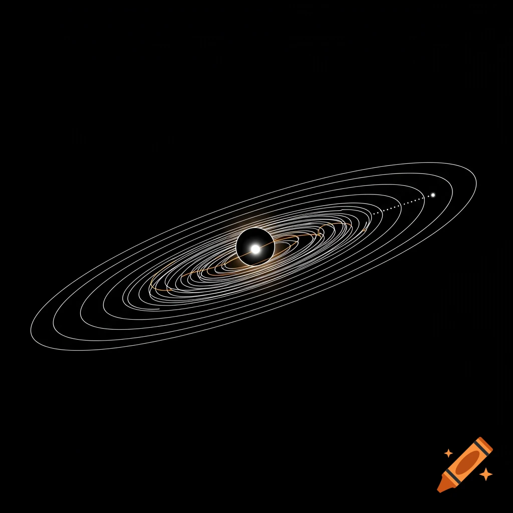 Line illustration showing the orbital pattern of Venus over an 8 year ...