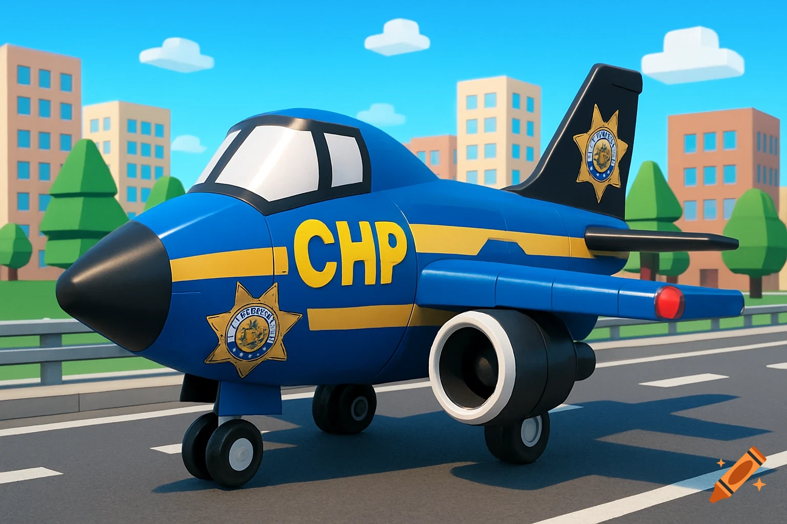 Police images created on Craiyon