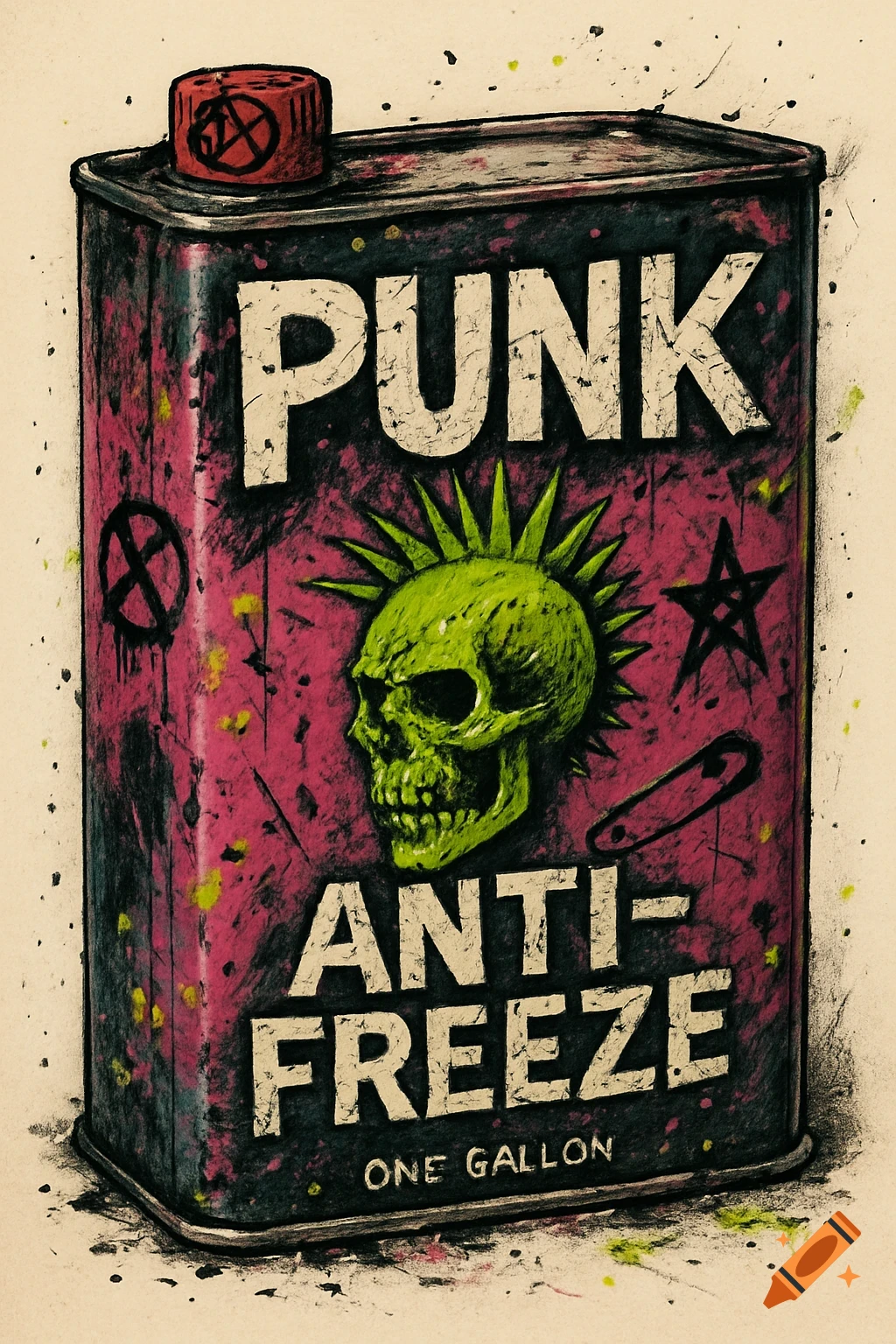 Punk images created on Craiyon