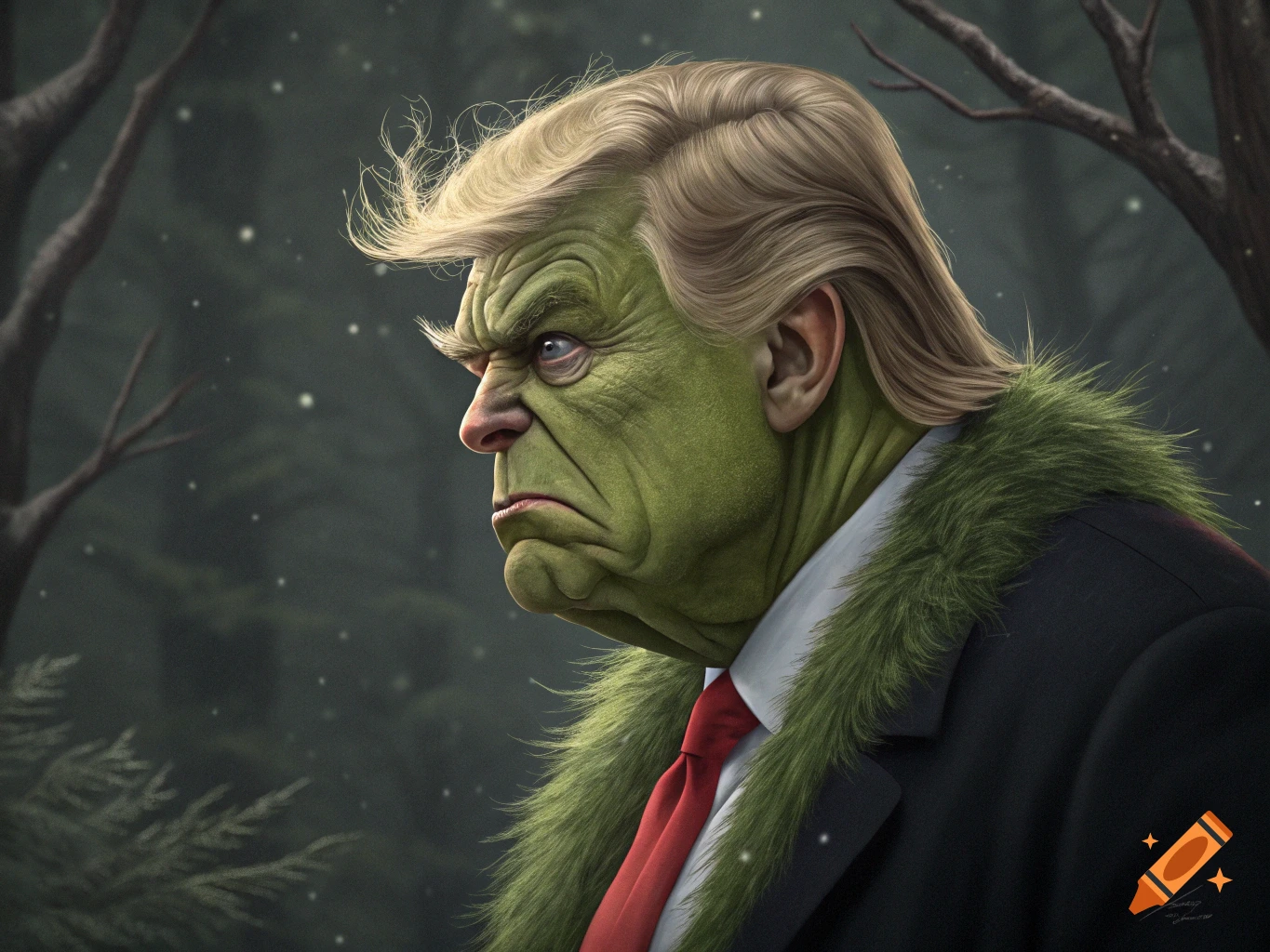 Political Caricature images created on Craiyon