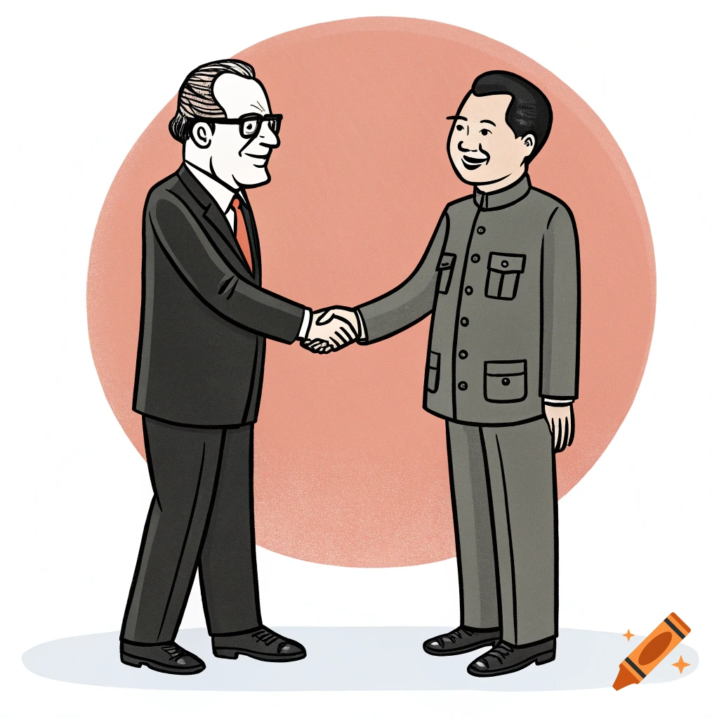Cartoon Shaking Hands