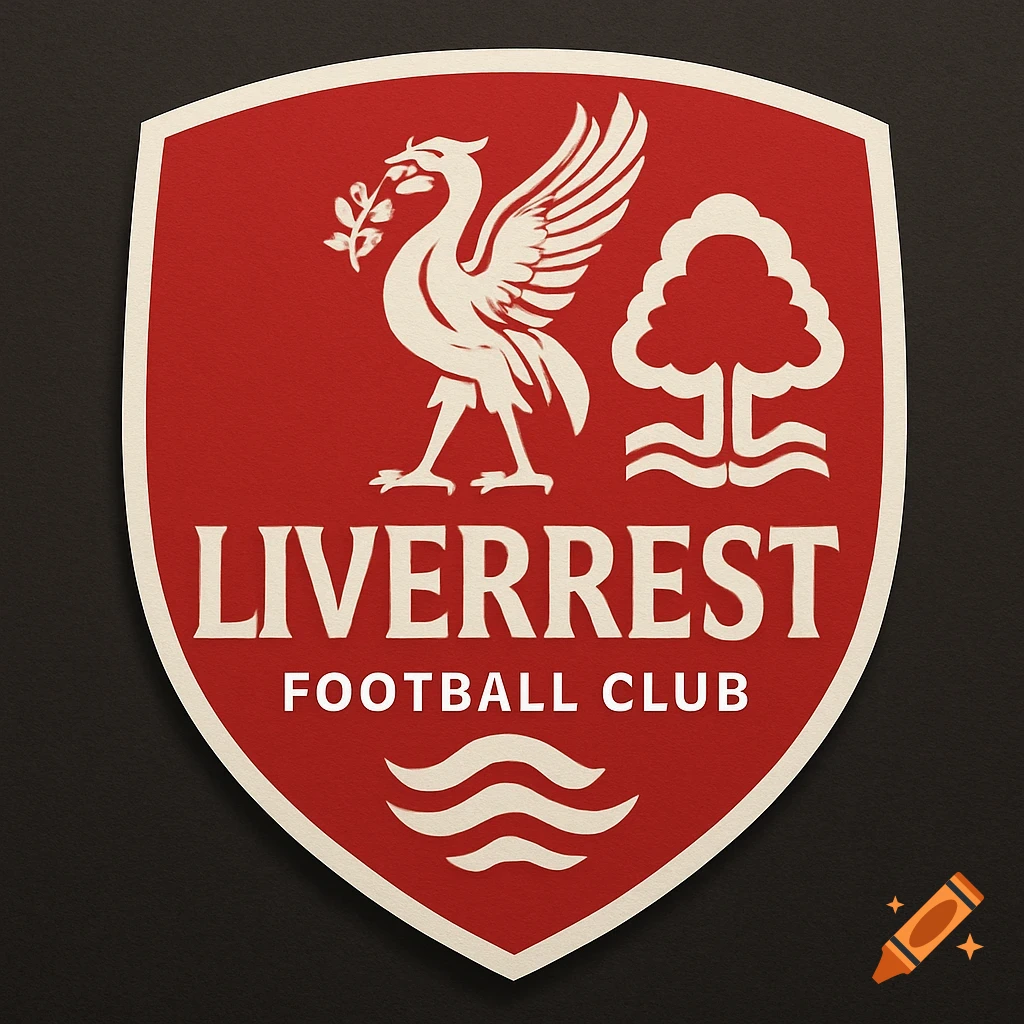 A red shield logo with white symbols including a bird, tree, waves, and ...