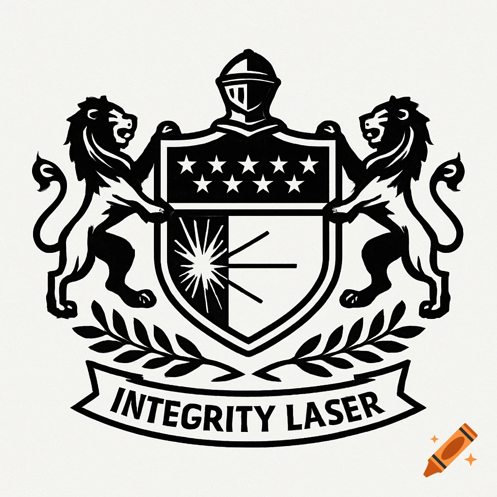 Black and white coat of arms with two lions holding a shield, knight ...