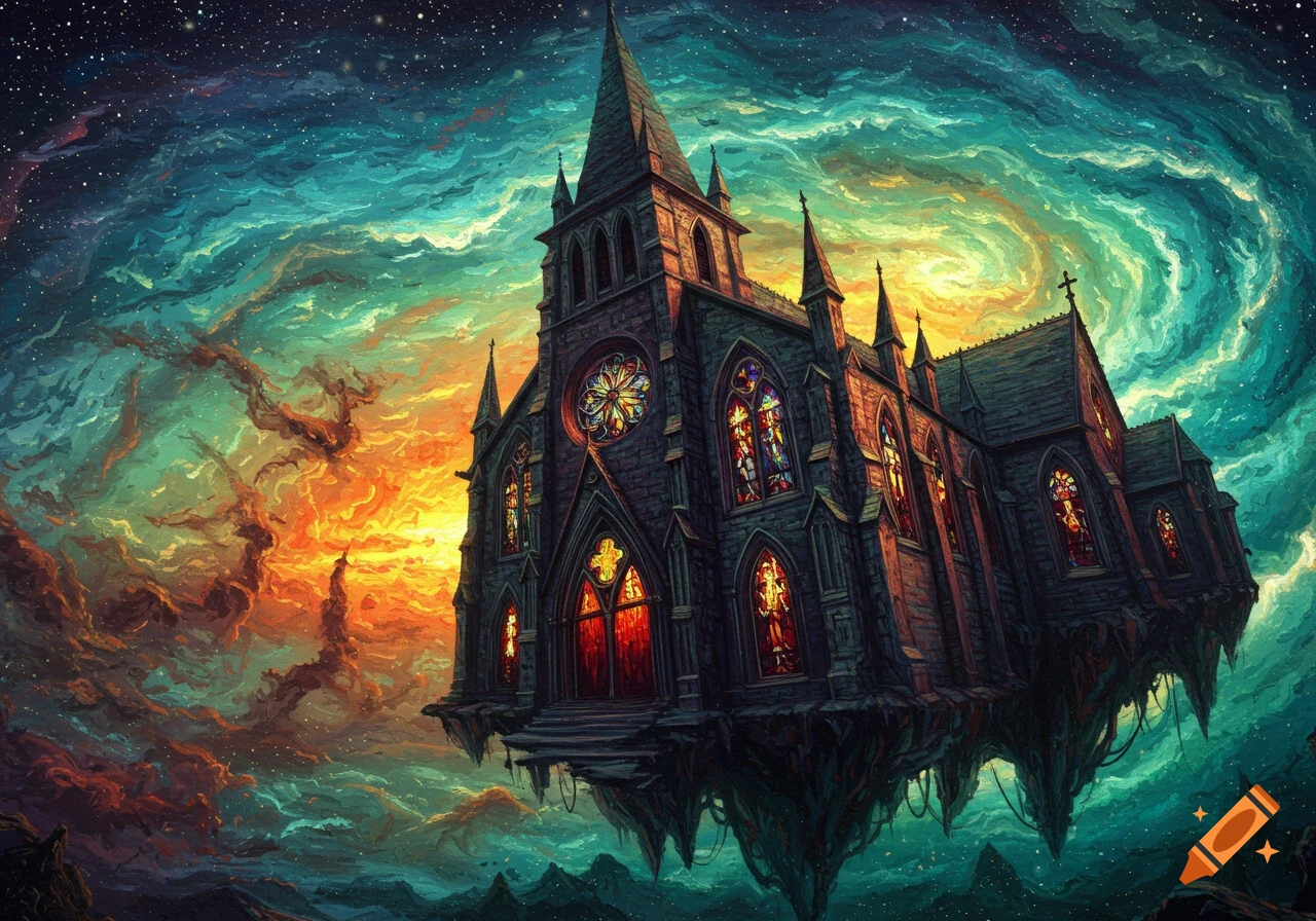 Trippy Gothic Architecture