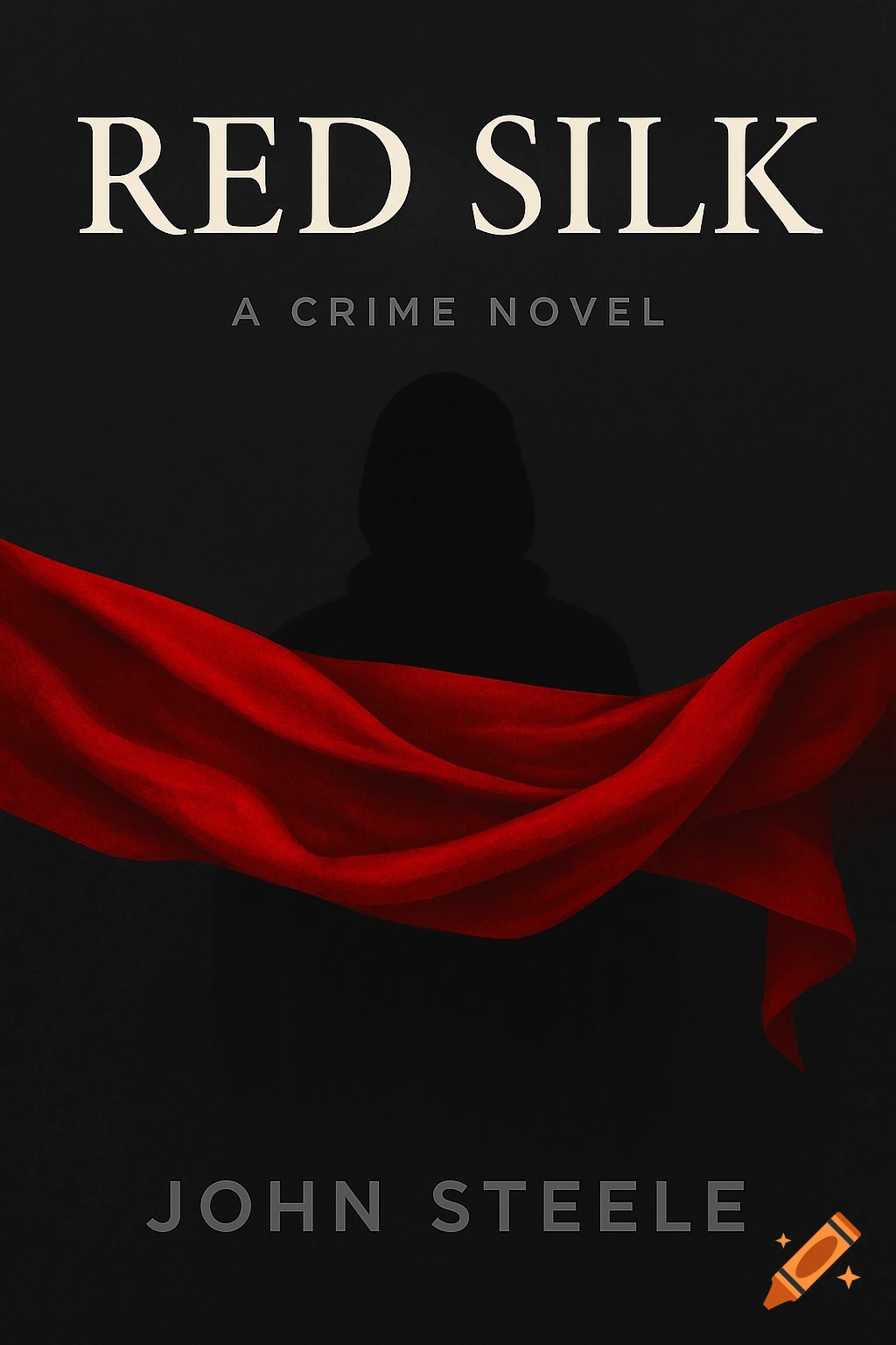 Book cover for 'Red Silk: A Crime Novel' by John Steele, featuring a ...