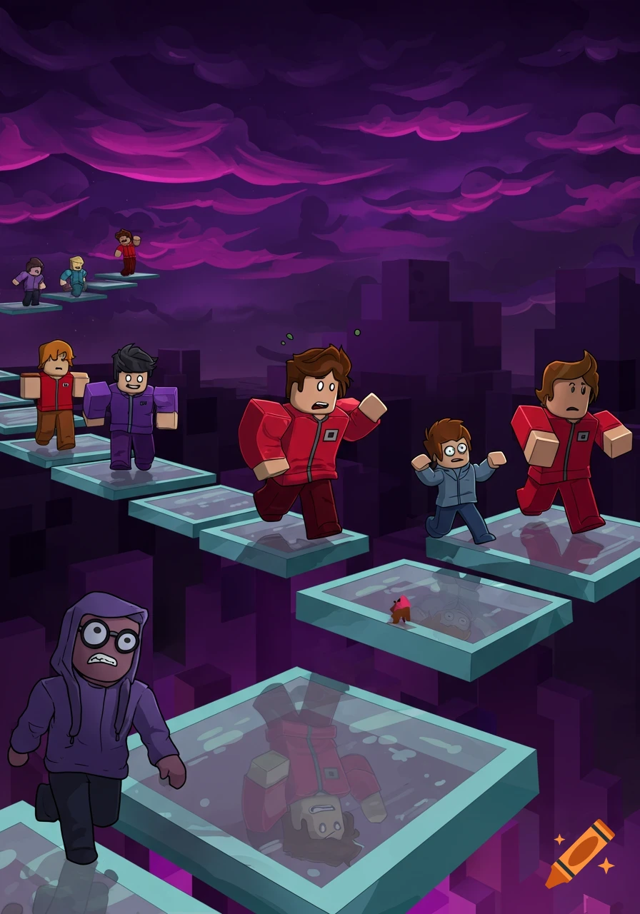 Squid Game images created on Craiyon