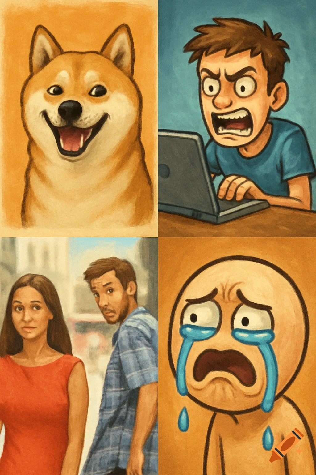 Memes images created on Craiyon