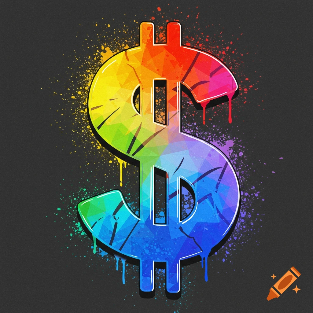 Money images created on Craiyon