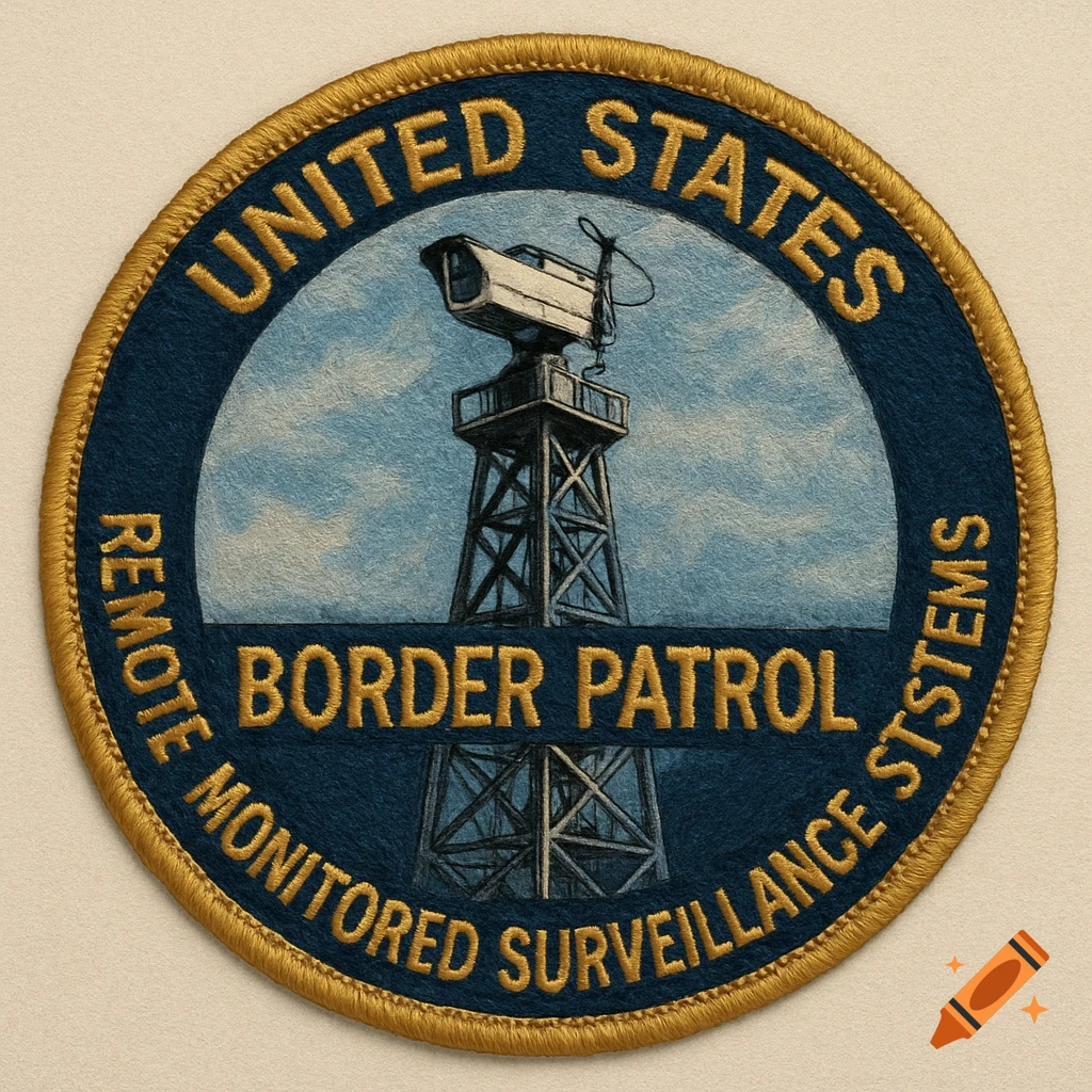An embroidered circular patch for the United States Border Patrol ...