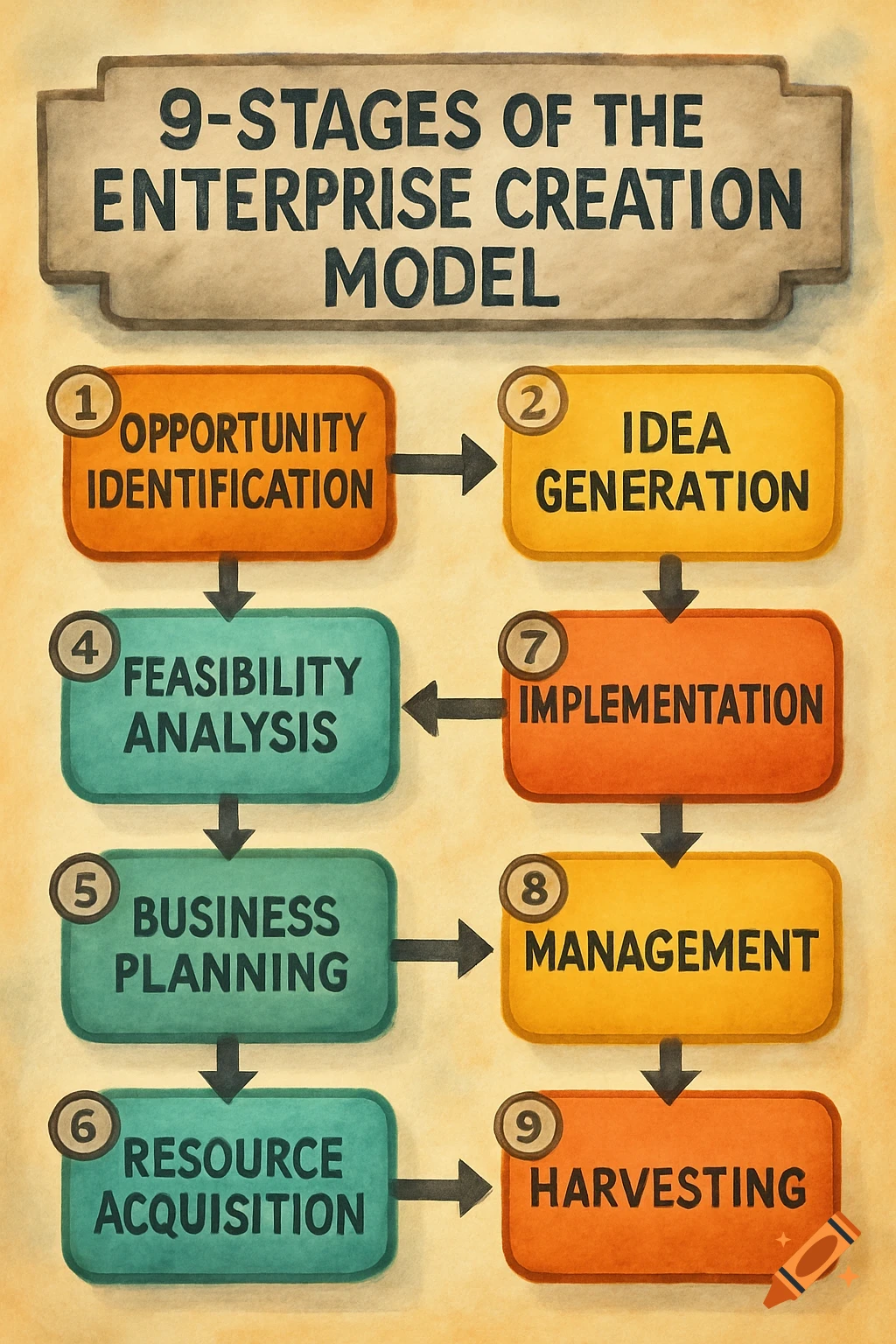 Flowchart images created on Craiyon