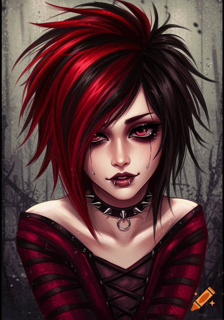 Goth images created on Craiyon