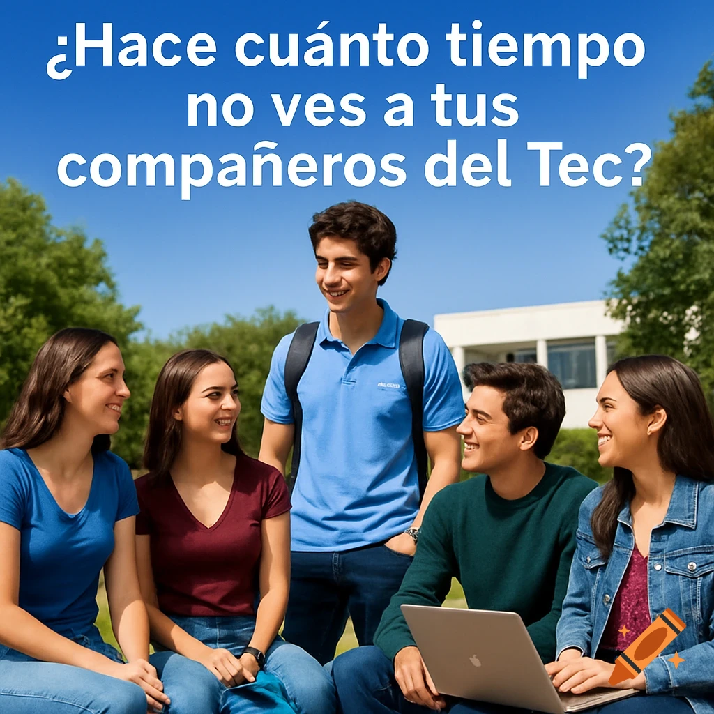 Students smiling and talking outdoors on campus with text overlay. on ...