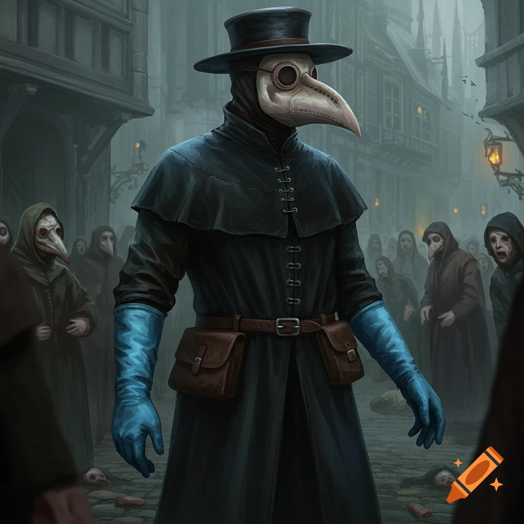 Plague Doctor images created on Craiyon
