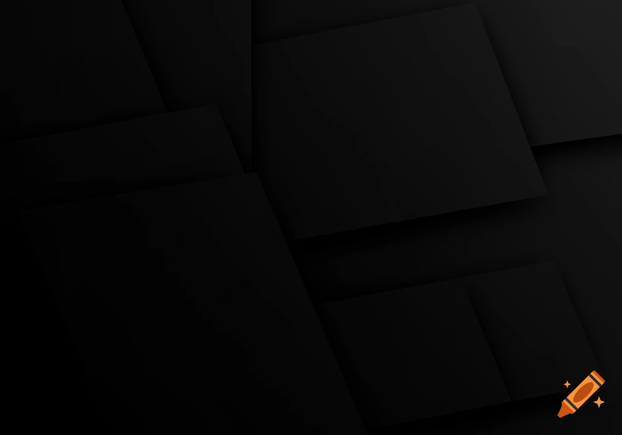 Black abstract background with geometric rectangle layers on Craiyon