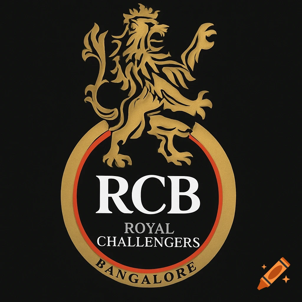 Royal Challengers Bangalore (RCB) cricket team logo on Craiyon