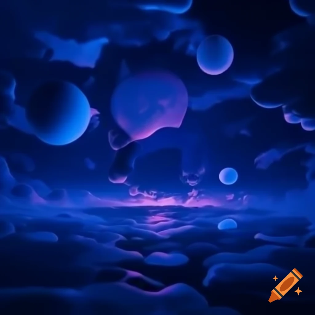 Light indigo purple liminal space with vaporwave retrowave aesthetic on ...