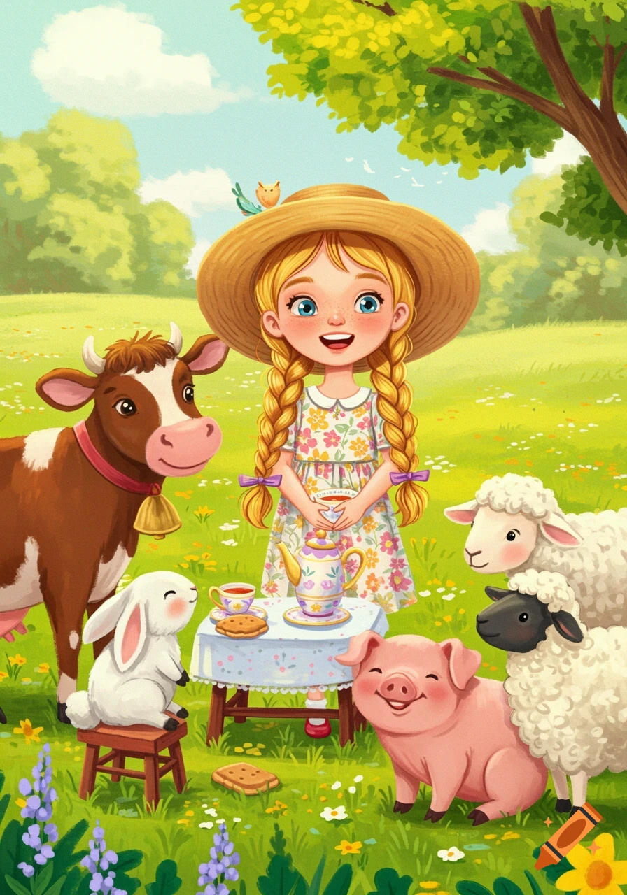 Farm Animals images created on Craiyon