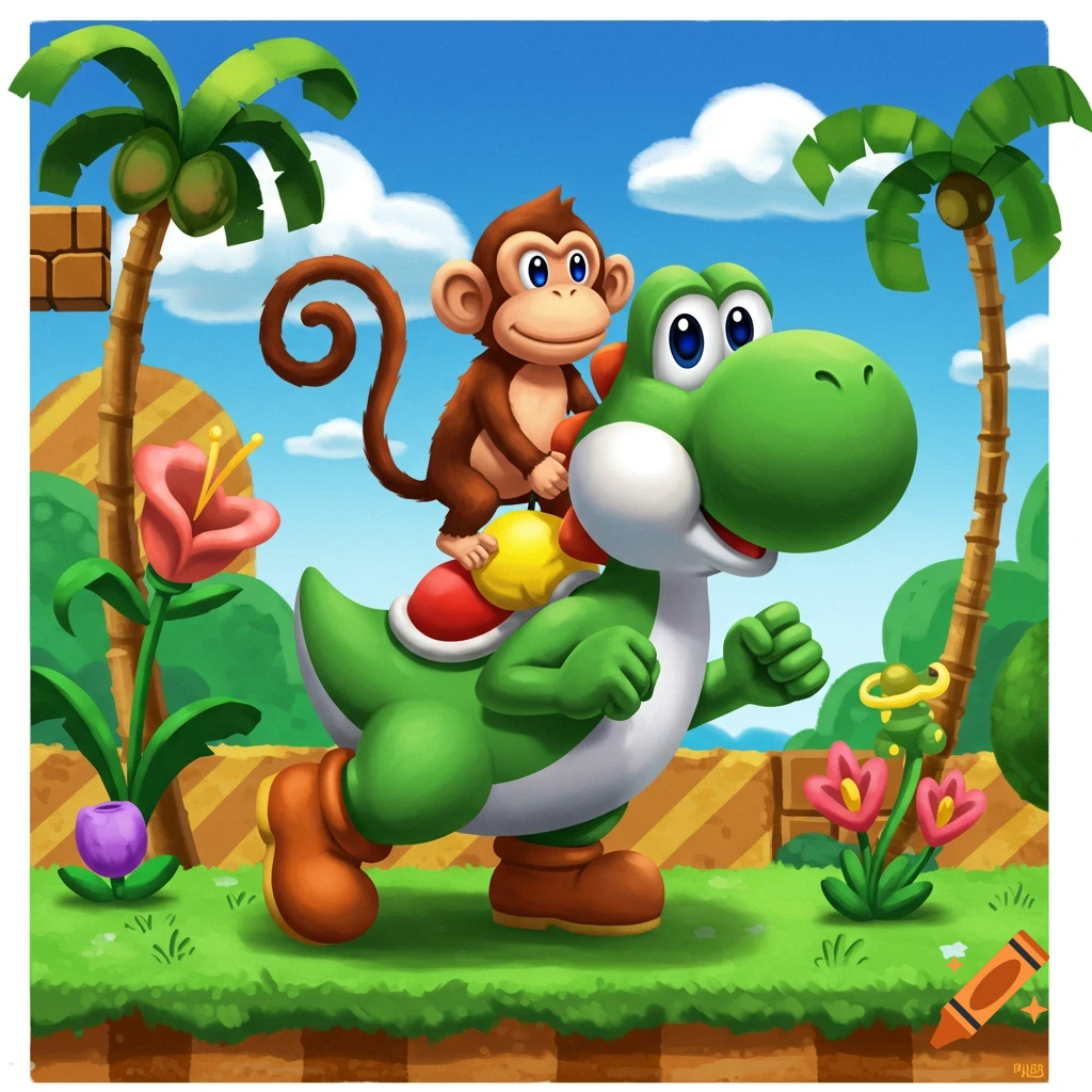 Yoshi images created on Craiyon