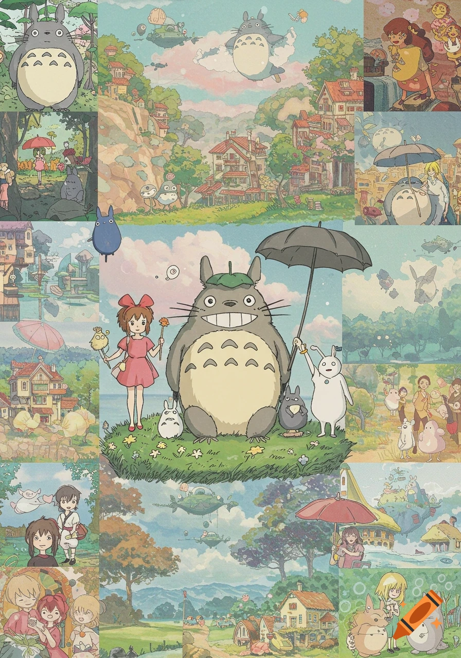 Studio Ghibli images created on Craiyon