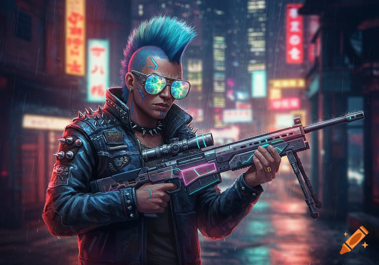 Punk images created on Craiyon