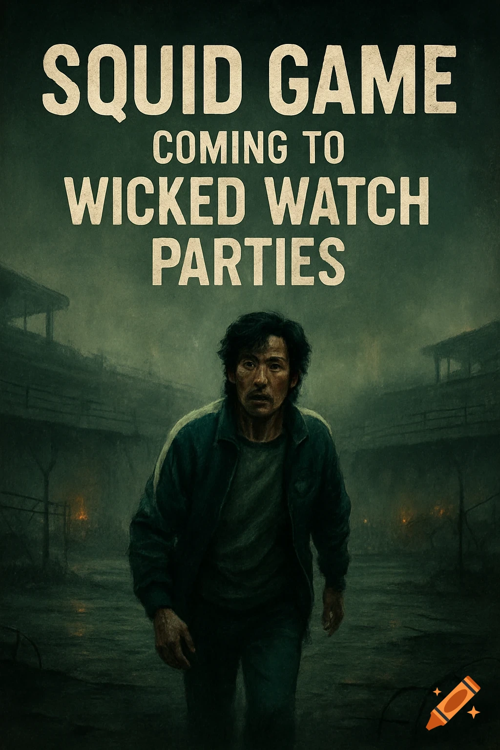 Squid Game images created on Craiyon