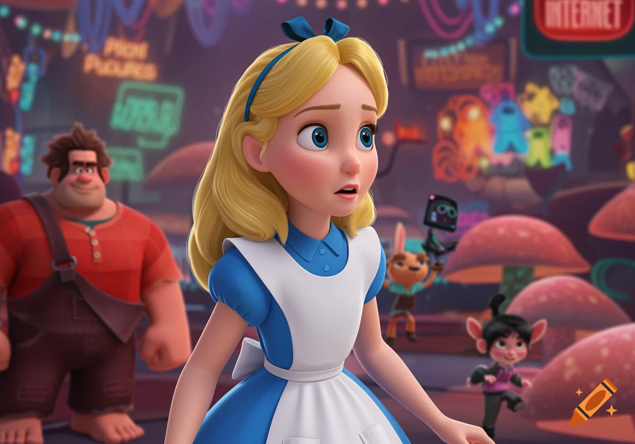 Alice from Alice in Wonderland in the Ralph Breaks the Internet movie ...