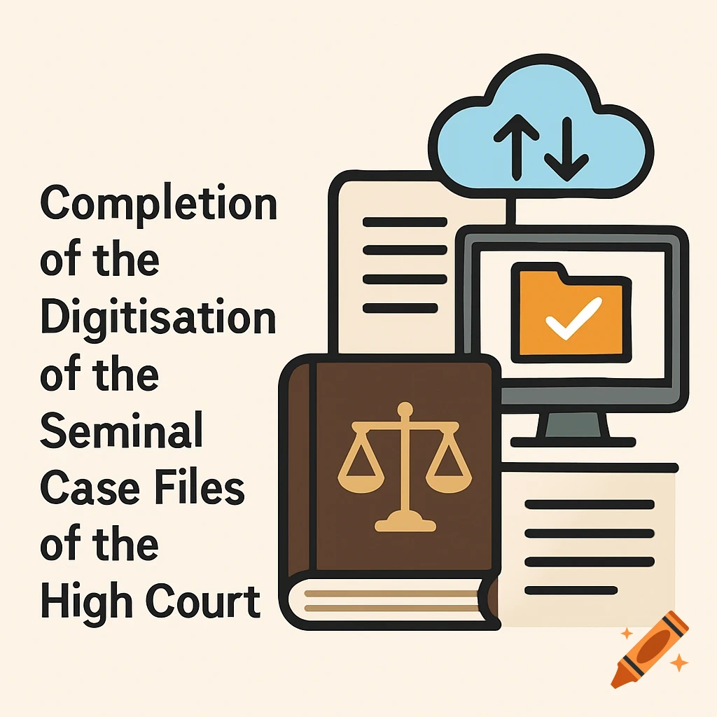 Illustration of legal digitization: a law book with scales of justice ...
