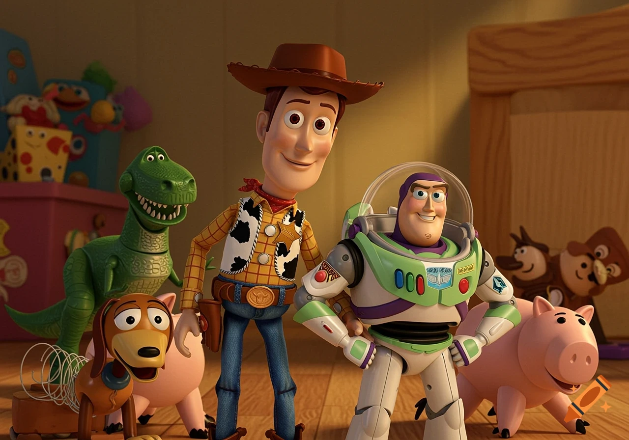 Toy Story images created on Craiyon