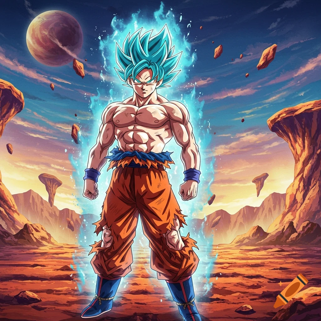 Goku images created on Craiyon