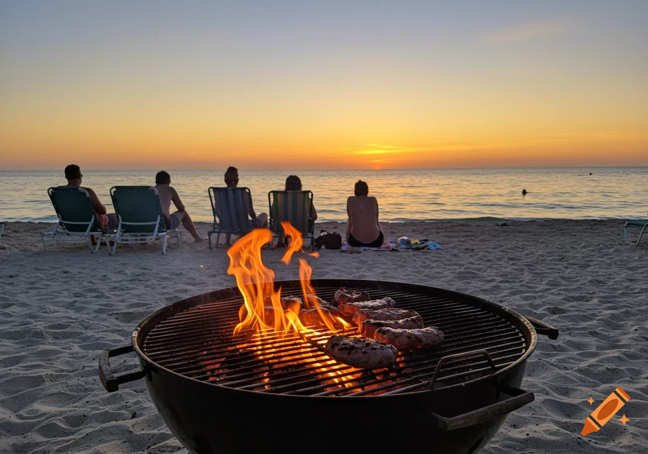 Barbecue images created on Craiyon
