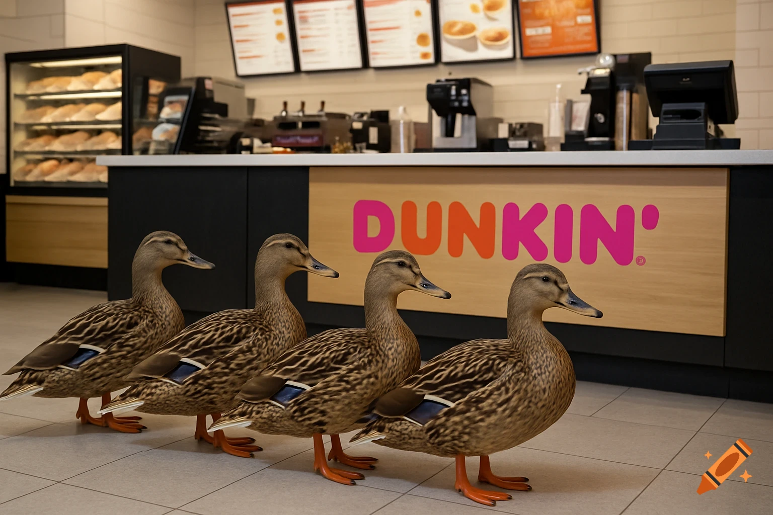 Ducks images created on Craiyon