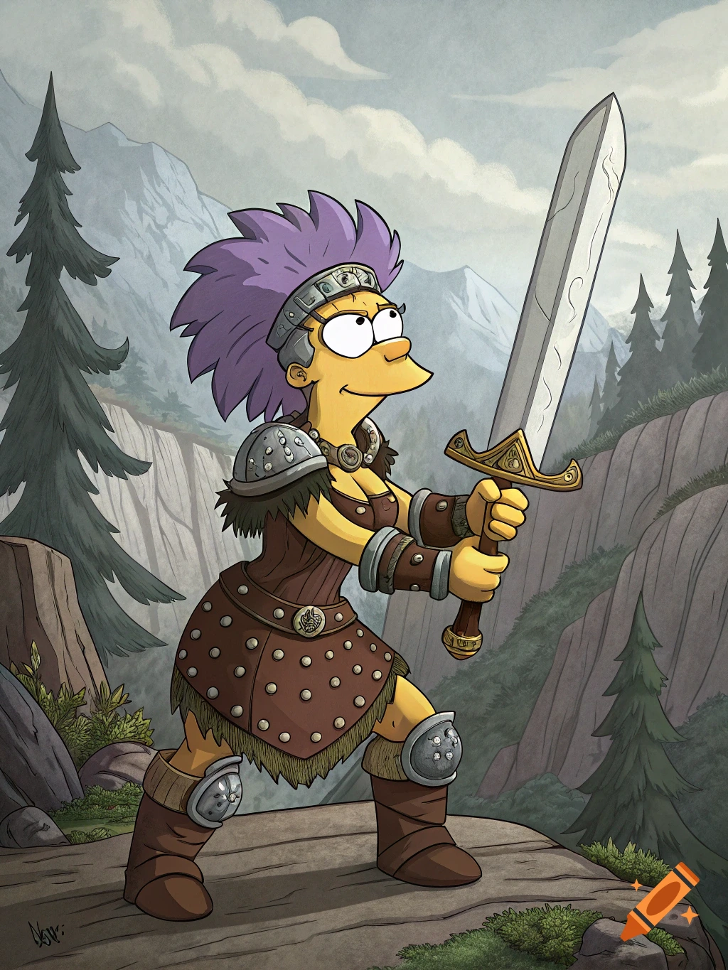 Simpsons images created on Craiyon