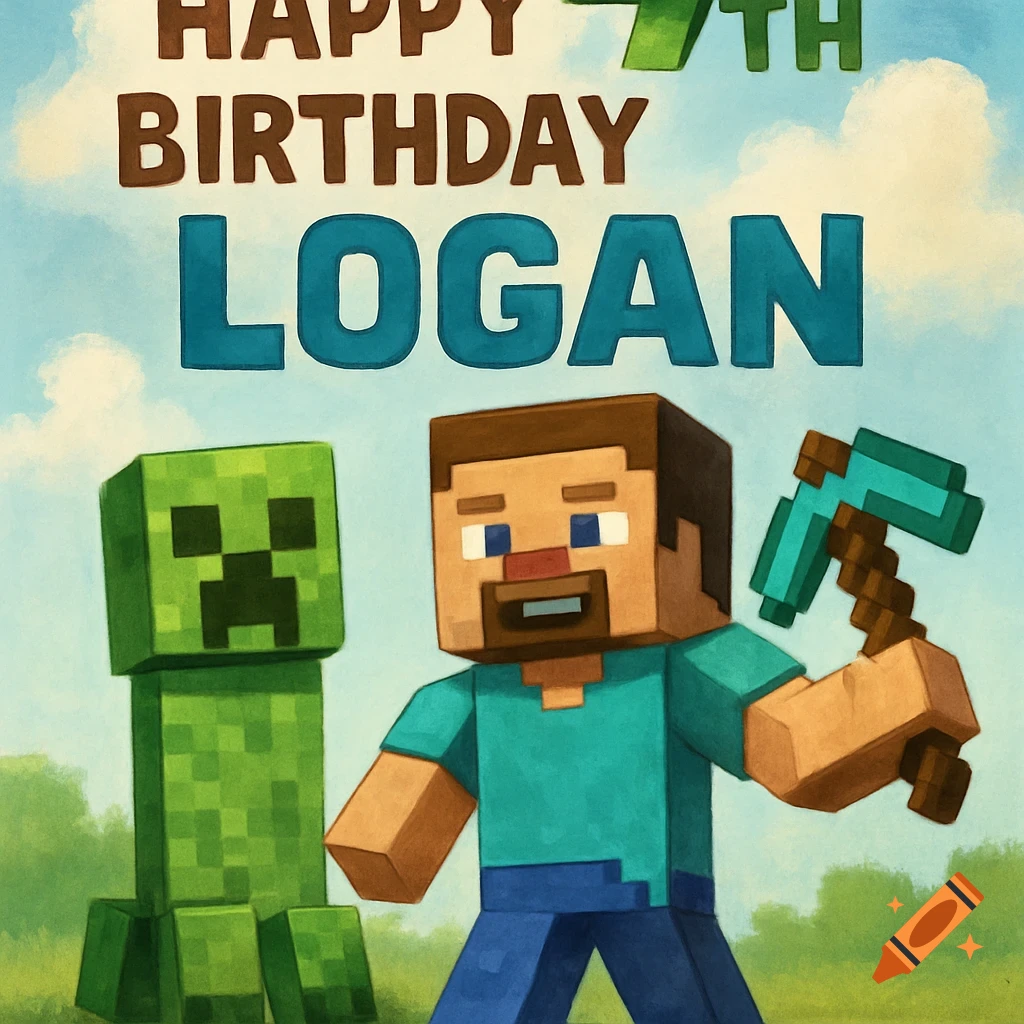 Minecraft characters Steve and Creeper stand together with text reading ...