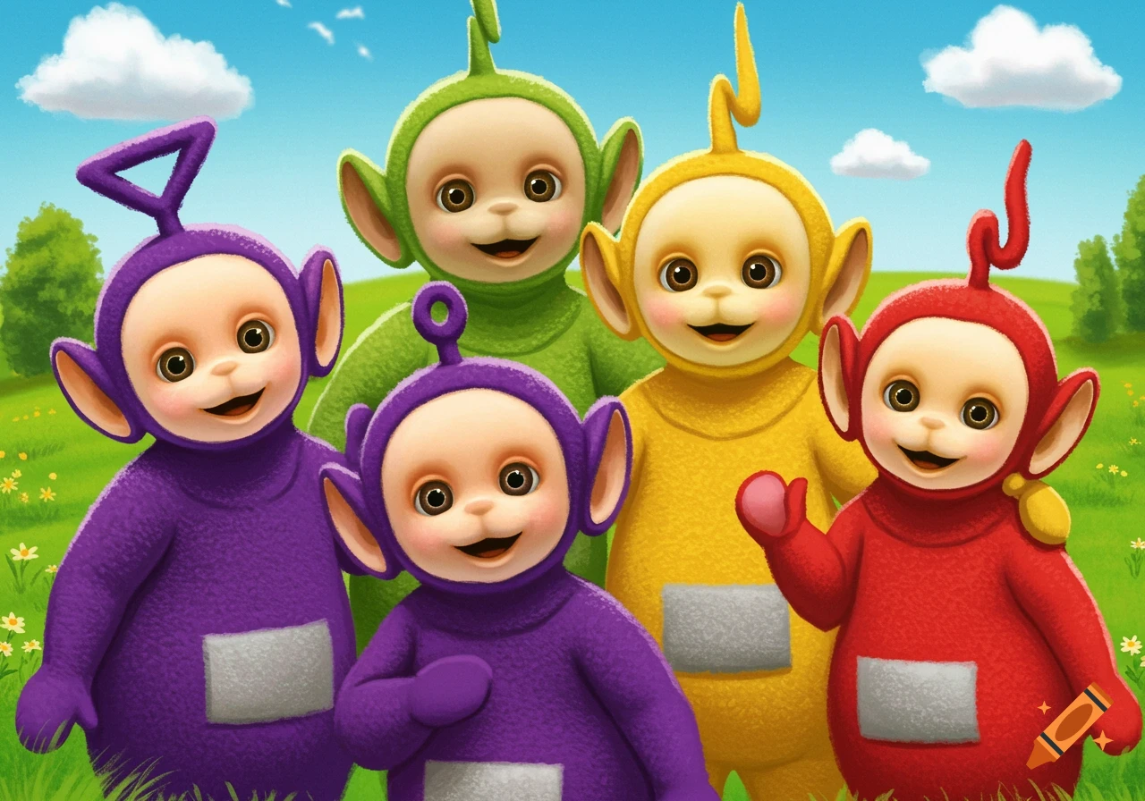 Teletubbies images created on Craiyon