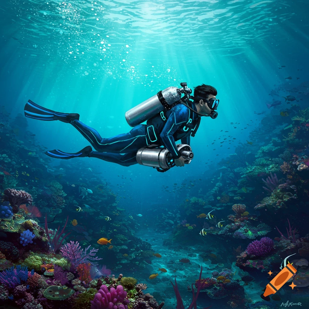 Scuba Diving images created on Craiyon