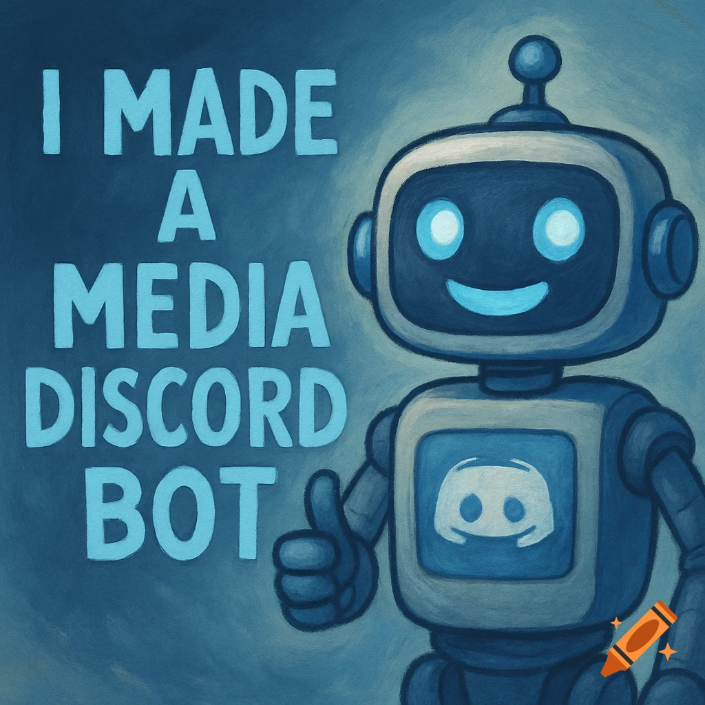 Illustration of a cartoon robot with Discord logo giving a thumbs up ...