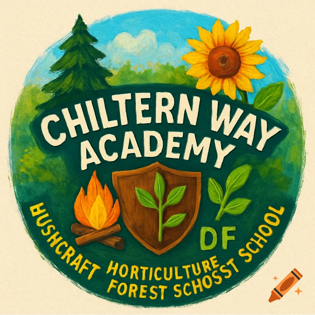 Illustrated logo for Chiltern Way Academy with a tree, sunflower ...