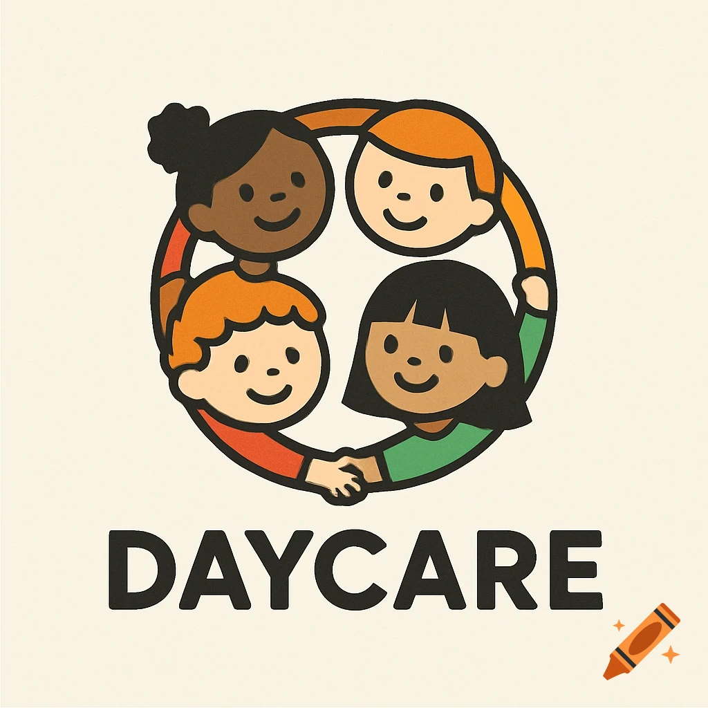 Logo showing four diverse children linked in a circle above the text ...