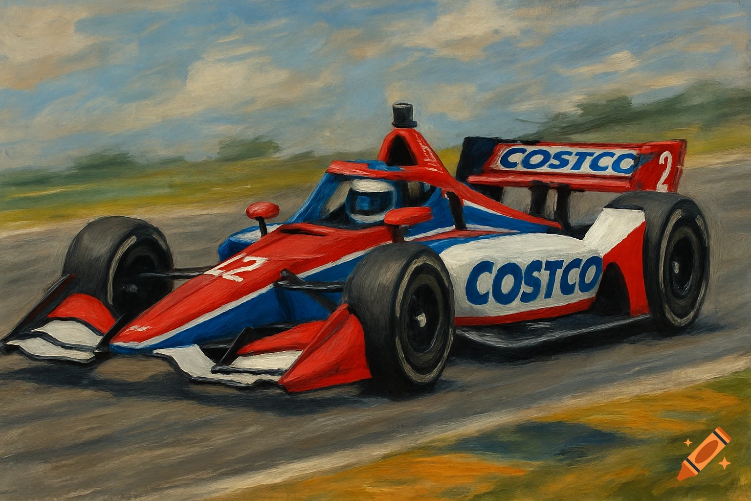 Race Car images created on Craiyon