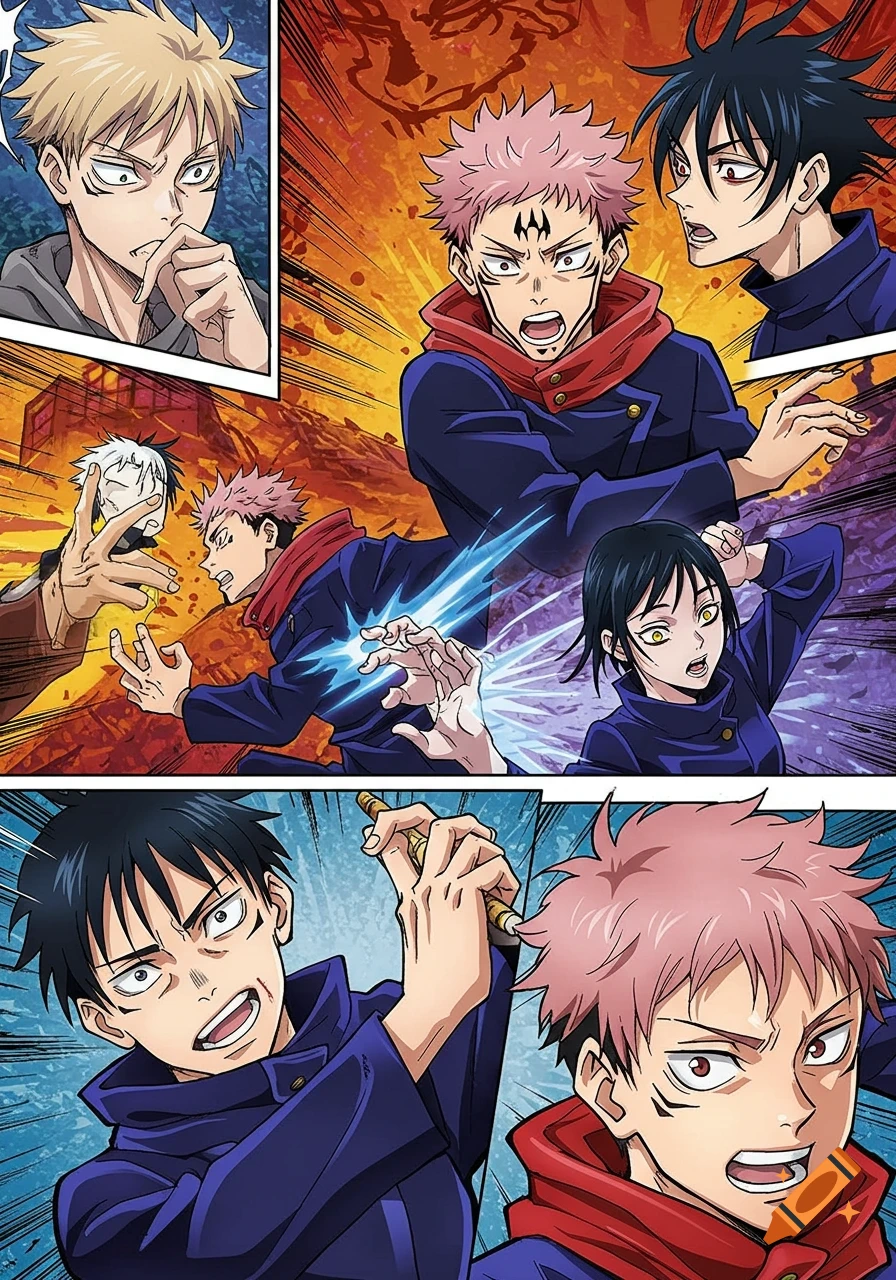 Jujutsu Kaisen images created on Craiyon