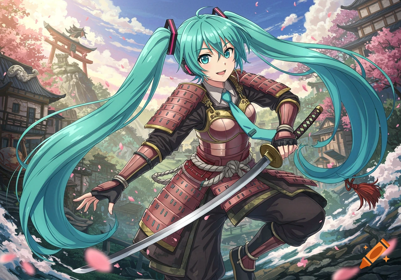 Hatsune Miku images created on Craiyon