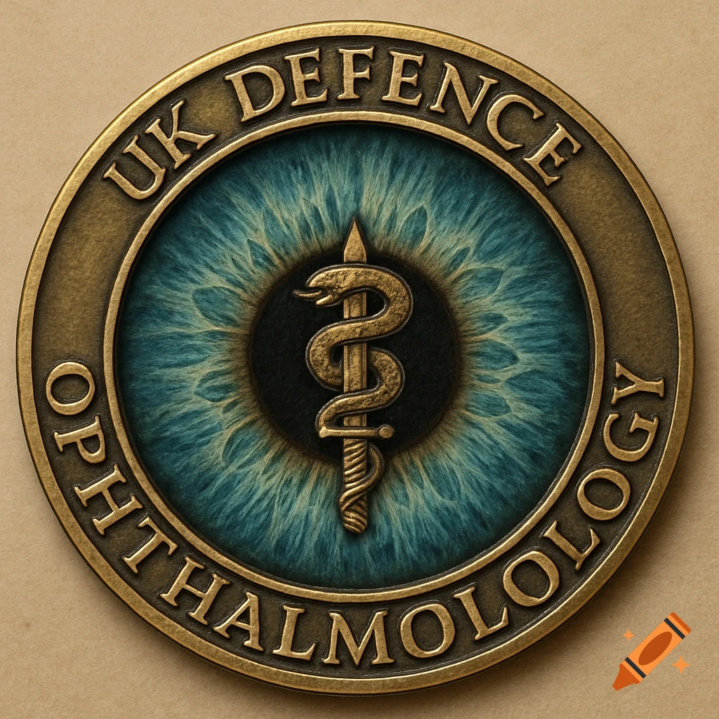 A bronze military challenge coin featuring an eye and a snake wrapped ...