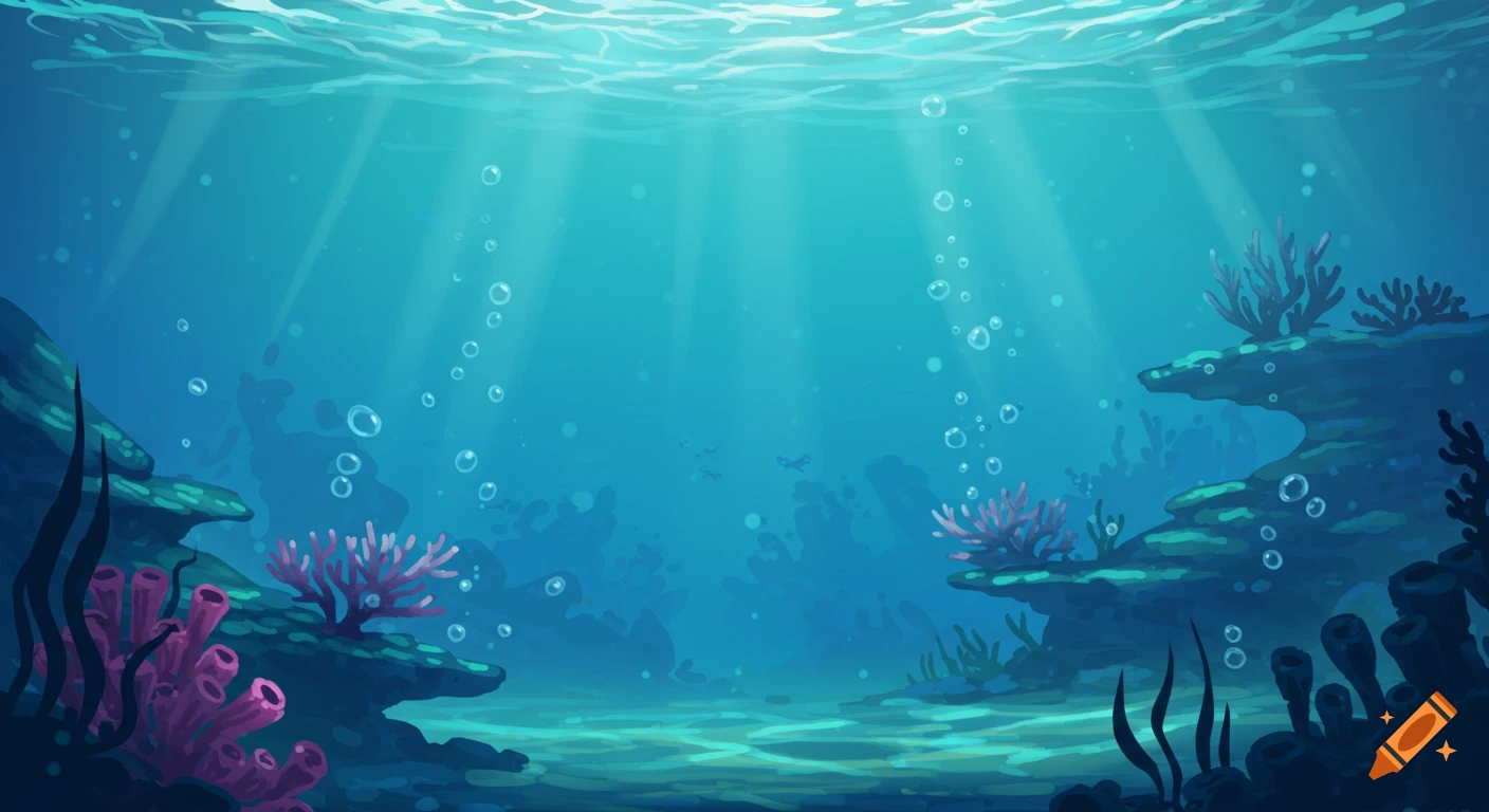 Cartoon Ocean Bubbles
