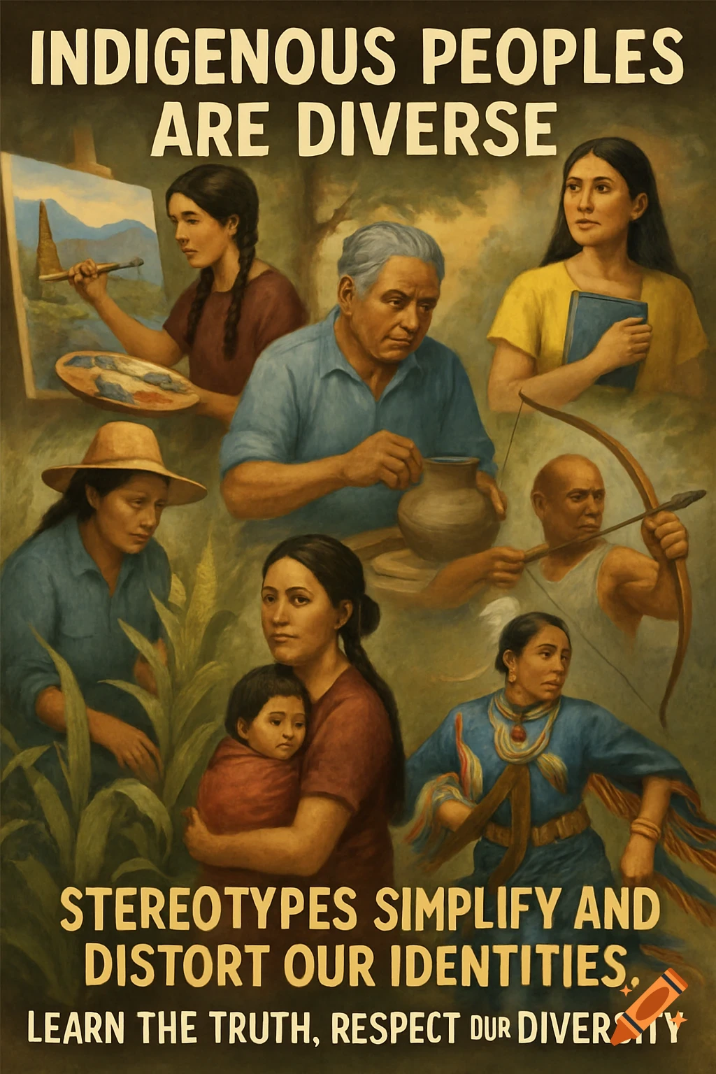 Diversity images created on Craiyon