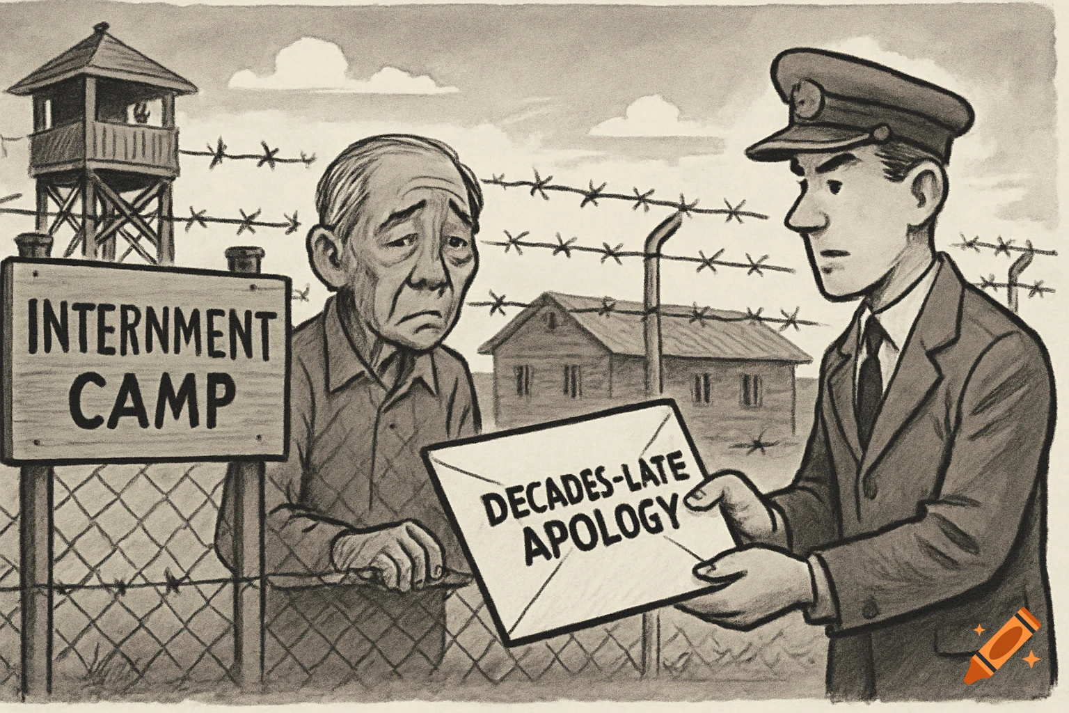 Political Cartoon images created on Craiyon